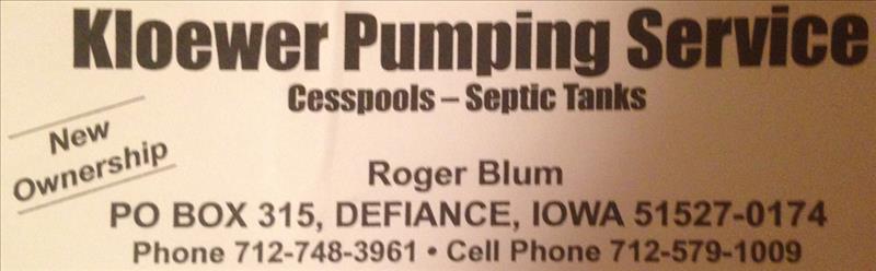 Kloewer Pumping Service - Defiance, IA
